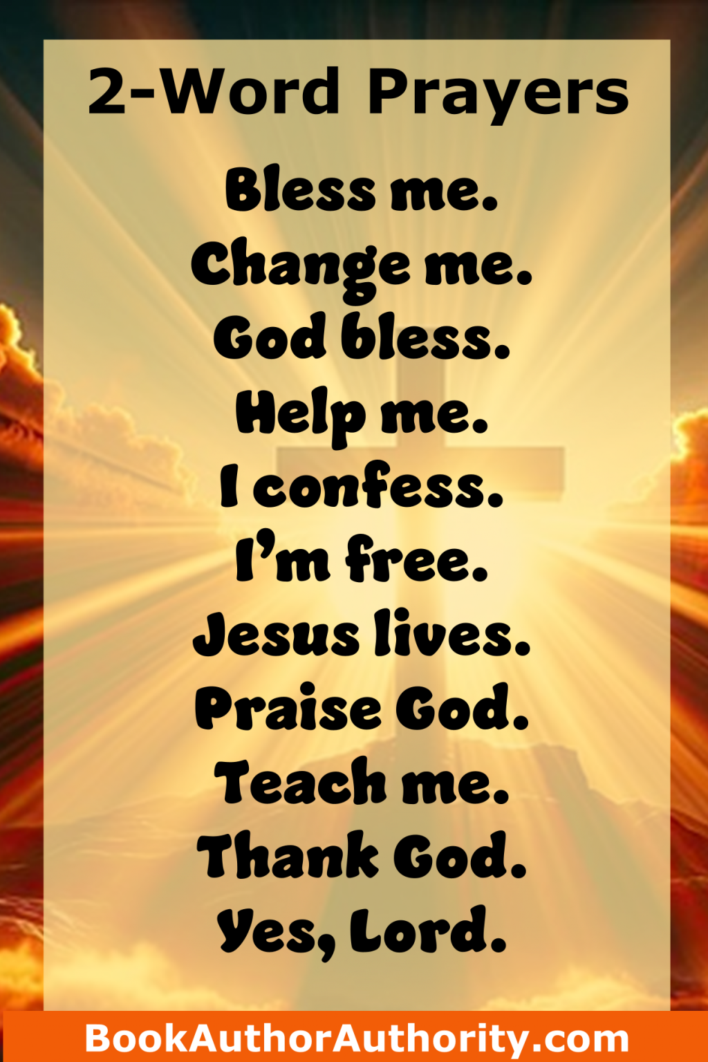 Two-Word Prayers That Make a Difference – Book Author Authority
